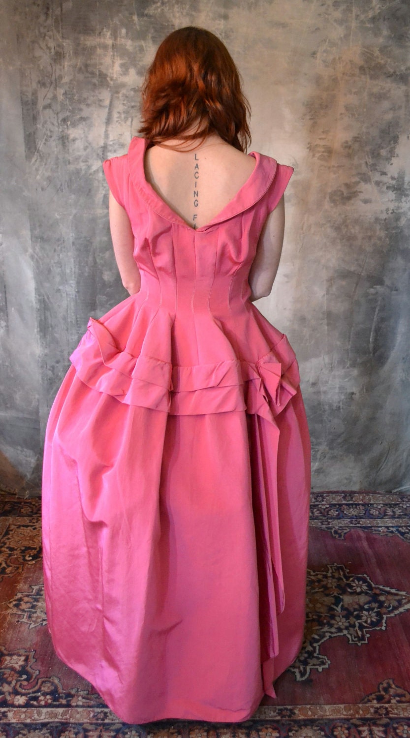 Rose-colored Costume Hoop Dress - Etsy