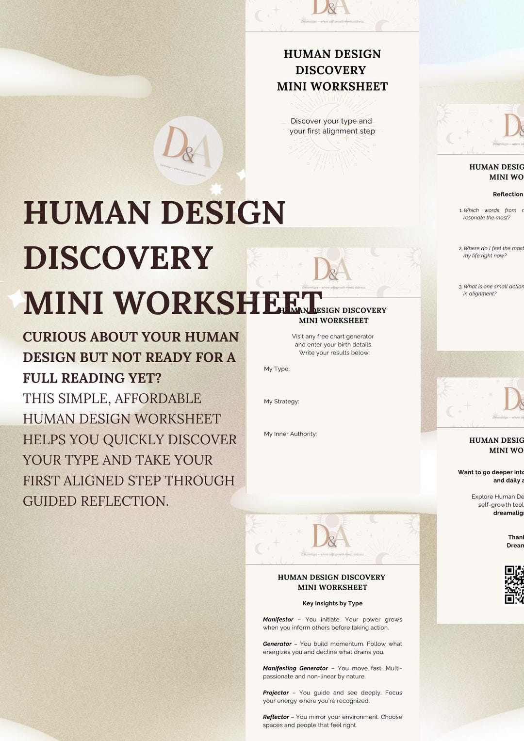 Human Design Worksheet | Find Your Type | Alignment Starter PDF - Etsy