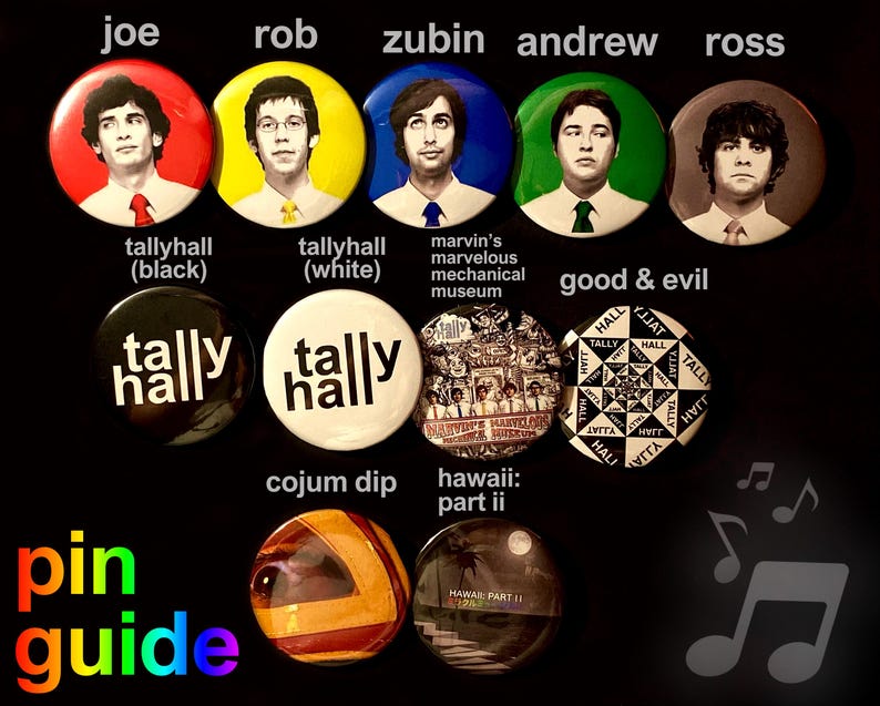 Tally Hall Pins: Version 1 - Etsy