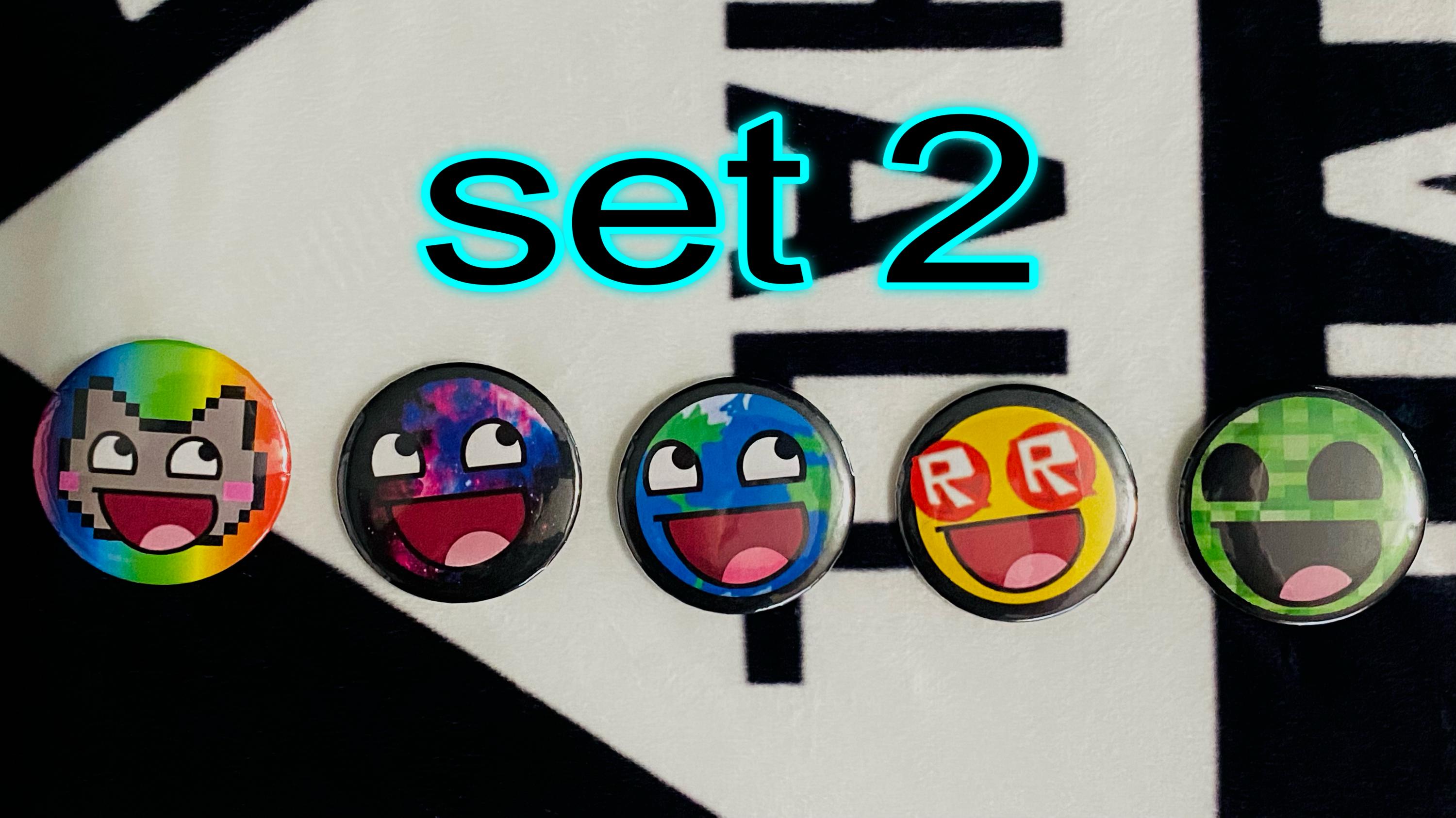 Epic/awesome Face Meme Pins Sets of 5 - Etsy
