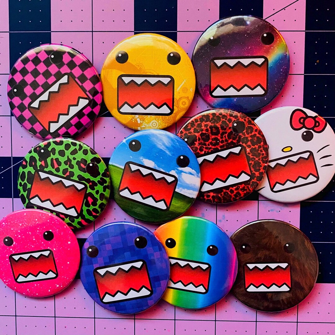 Domo-kun Pin Badges - Etsy