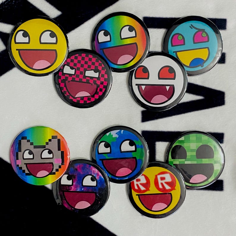 Epic/awesome Face Meme Pins Sets of 5 - Etsy