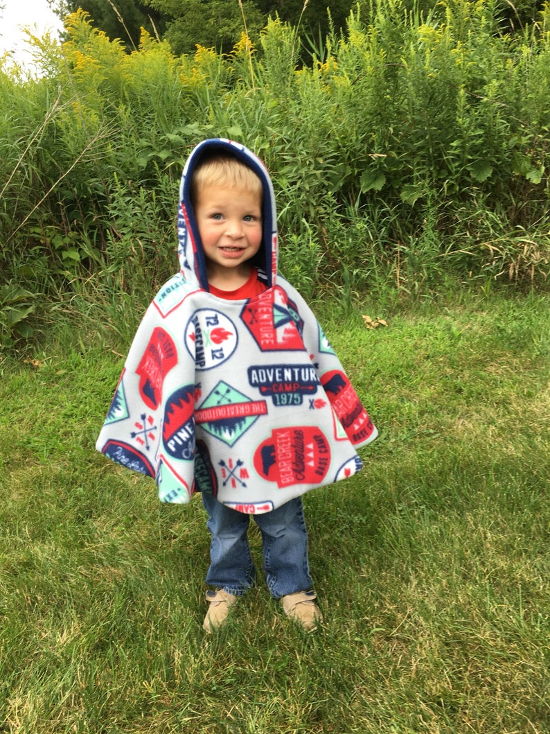 Car Seat Poncho, Children's Fleece Poncho, Reversible Poncho, Outdoor ...