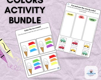Colors Activity Bundle | 10 Fun Worksheets for Preschool & Kindergarten ...