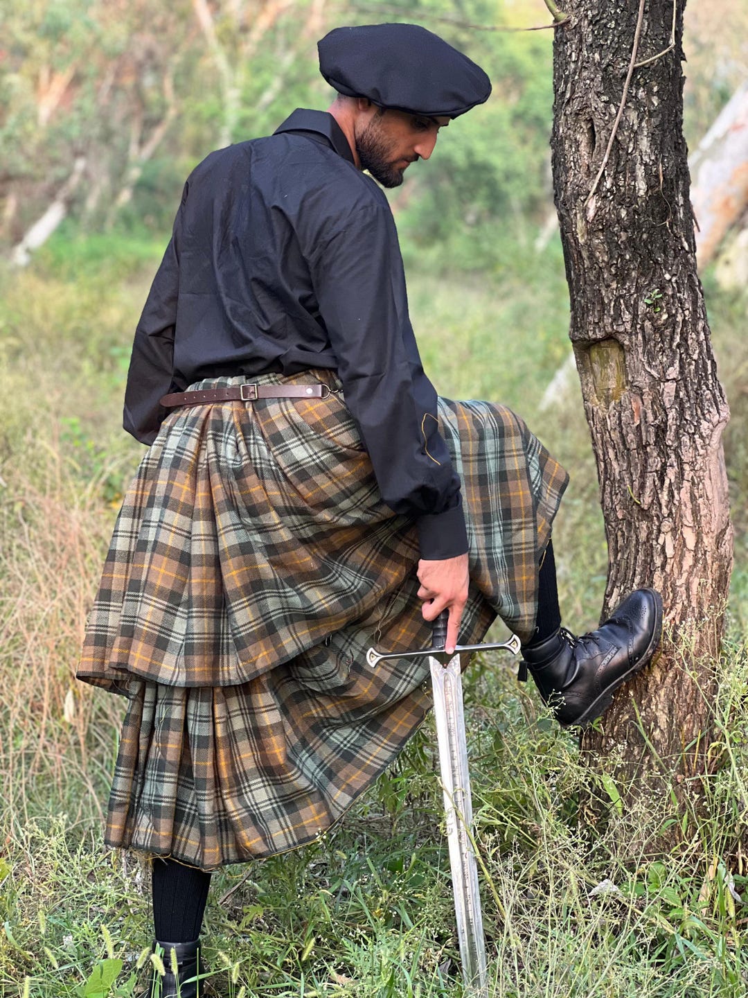 Traditional Tartan Great Kilt 16th Century Scottish Vintage Tartan ...