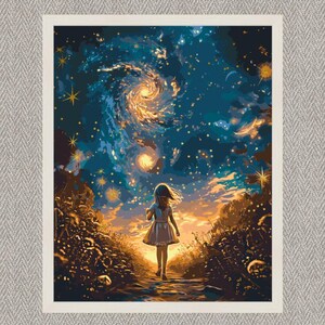 Paint by Numbers Moonlight Space, Relaxing Creative Art Project ...