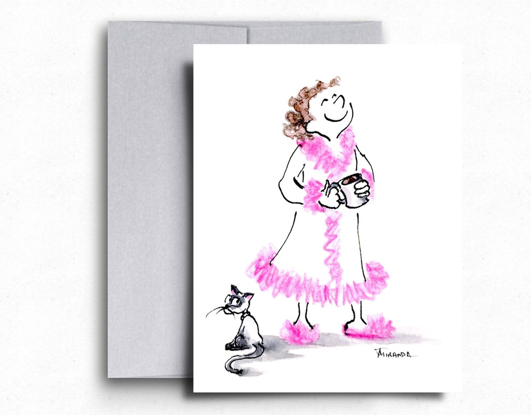 Cat Lady Cards - Blank Cards - Etsy