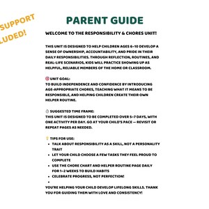 Life Skills Printable Bundle for Kids | Responsibility, Emotions ...