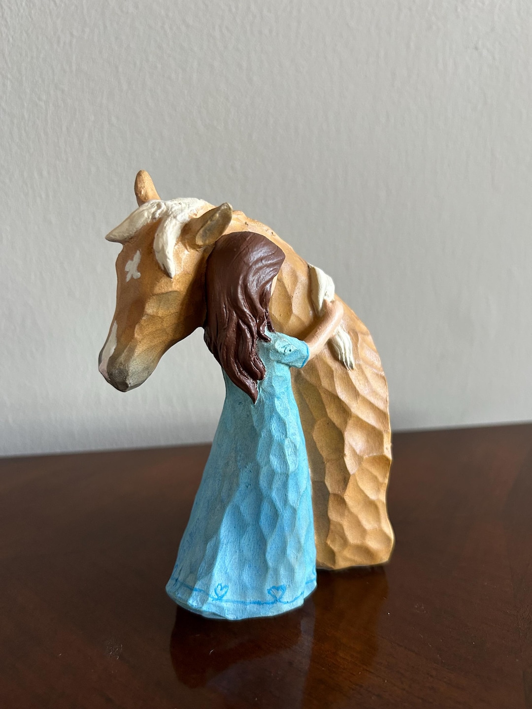 Custom Horse & Girl Figurine. Personalized Horse and Girl Ornament ...