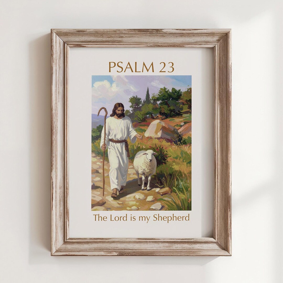 Psalm 23 - the Lord is My Shepherd Bible Verse Print (digital Download ...