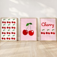 Cherry Poster Download, Aesthetic Poster, Minimalist Poster, Coquette ...