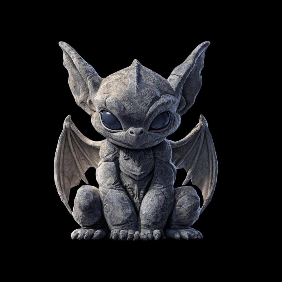 Chibi Stone Textured Gargoyles - Etsy