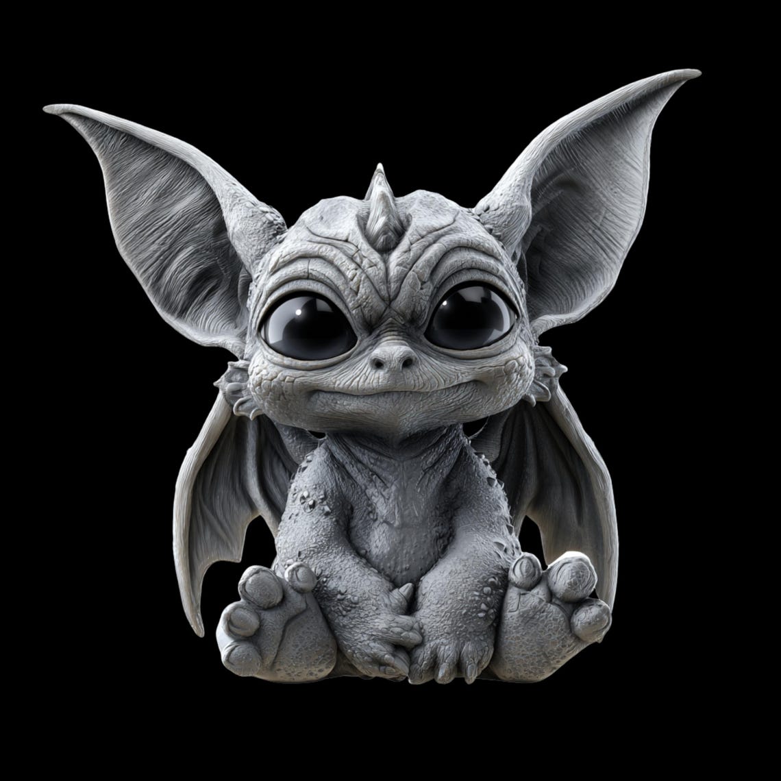 Chibi Stone Textured Gargoyles - Etsy