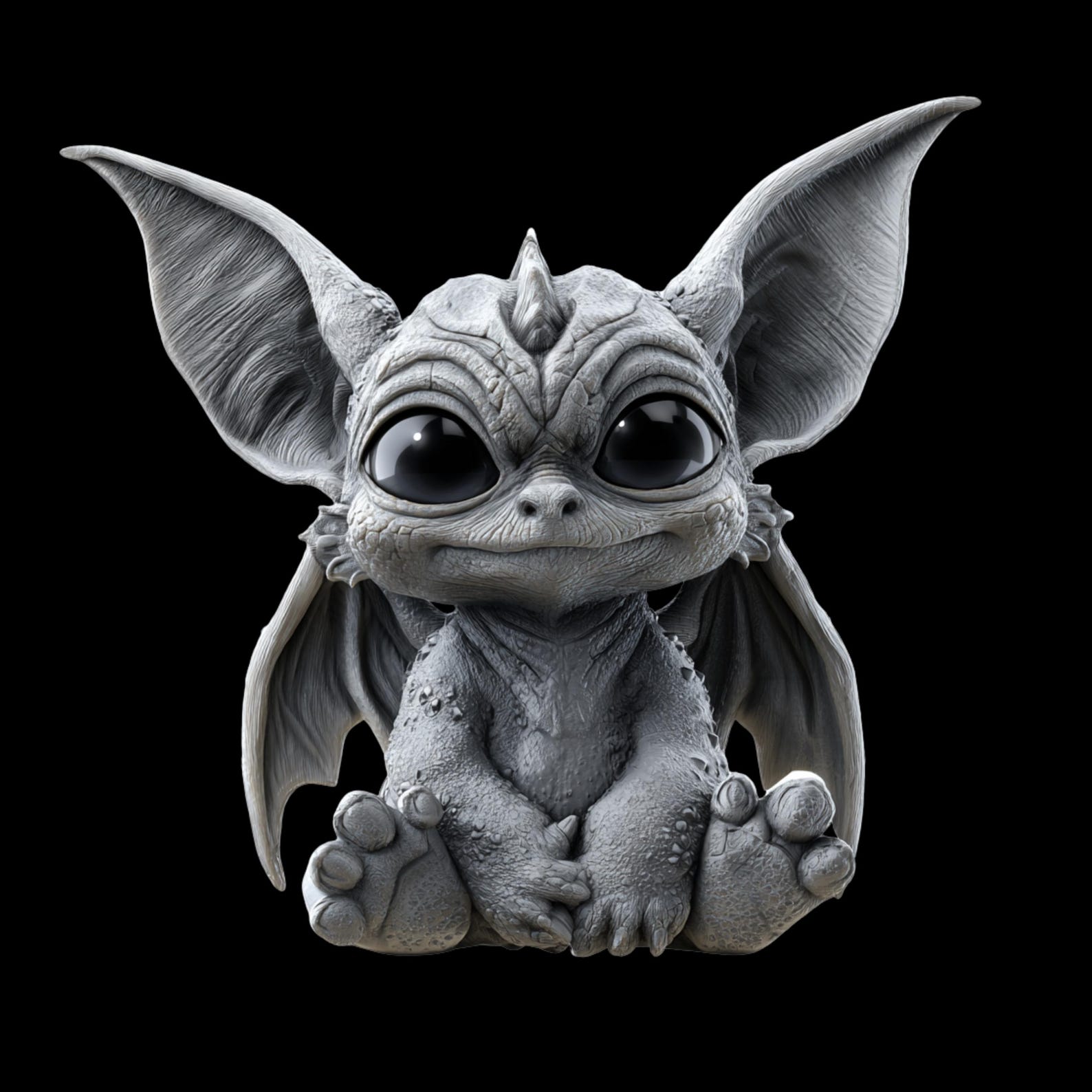 Chibi Stone Textured Gargoyles - Etsy