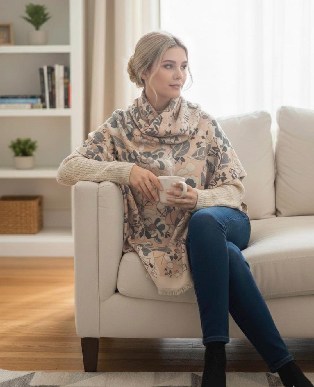 Women's Cashmere Scarf, Winter/spring, 185x65 Cm, Extra Soft, Gentle ...