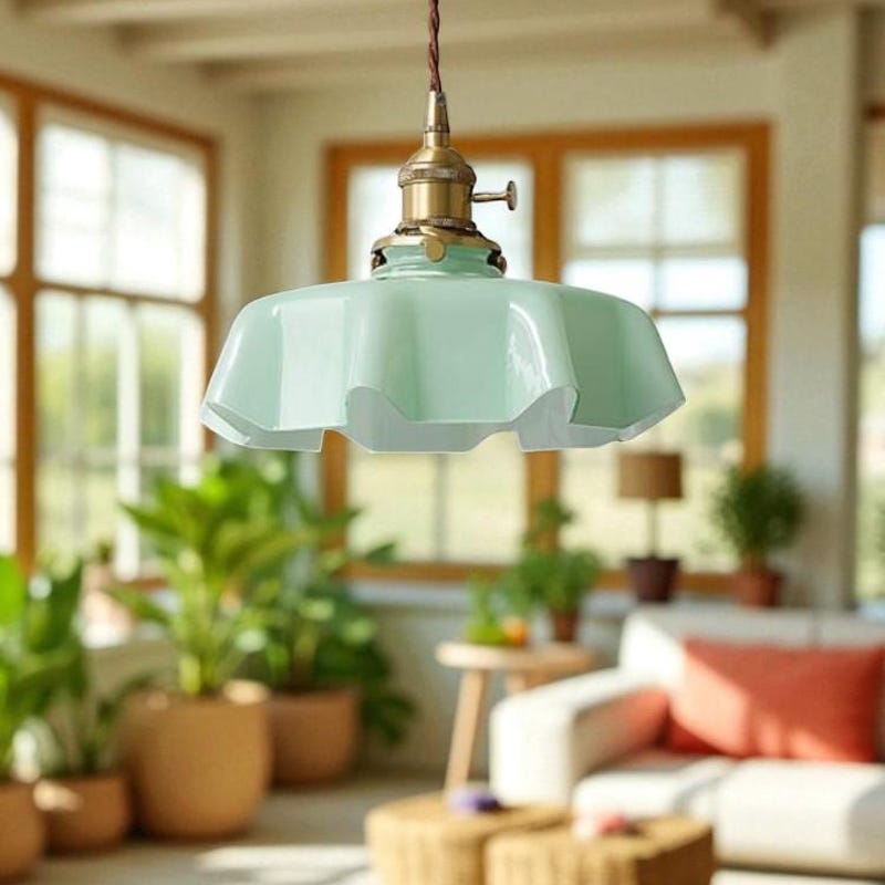 Sage Green Ceiling Light - Etsy