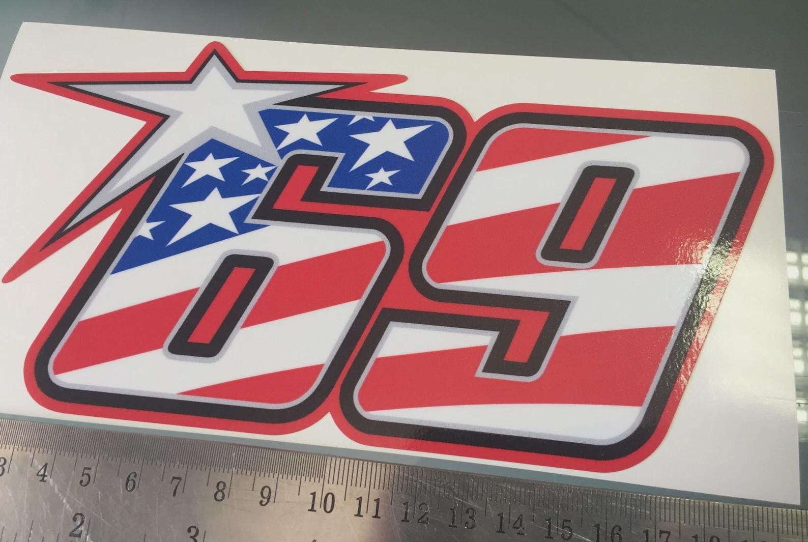 Decalque/adesivo Nicky Hayden 69 (200 mm x 100 mm) - Etsy Portugal
