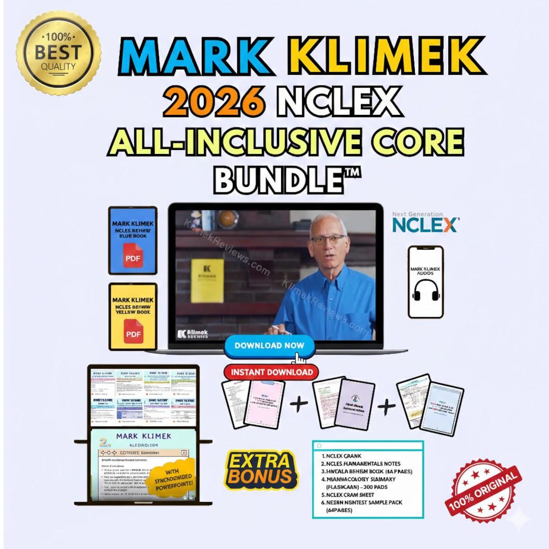 Mark Klimek 2026 nächste Generation PNG Test Mega Bundle _ Neueste ...