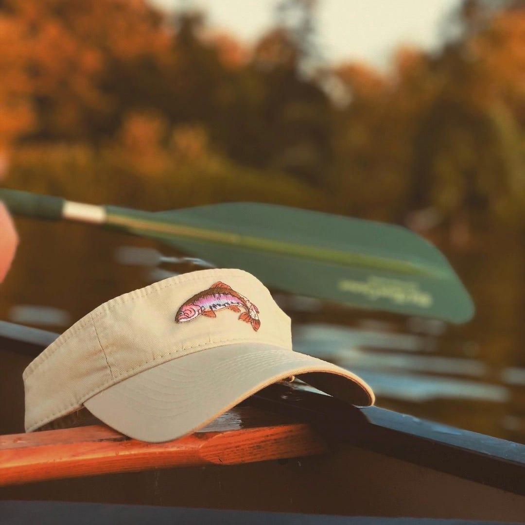 Rainbow Trout Visor - Fishing Visor - Etsy