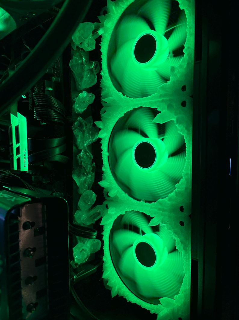 Translucent-white Crystal PC Fan Cover: 120mm Computer Grill - Etsy