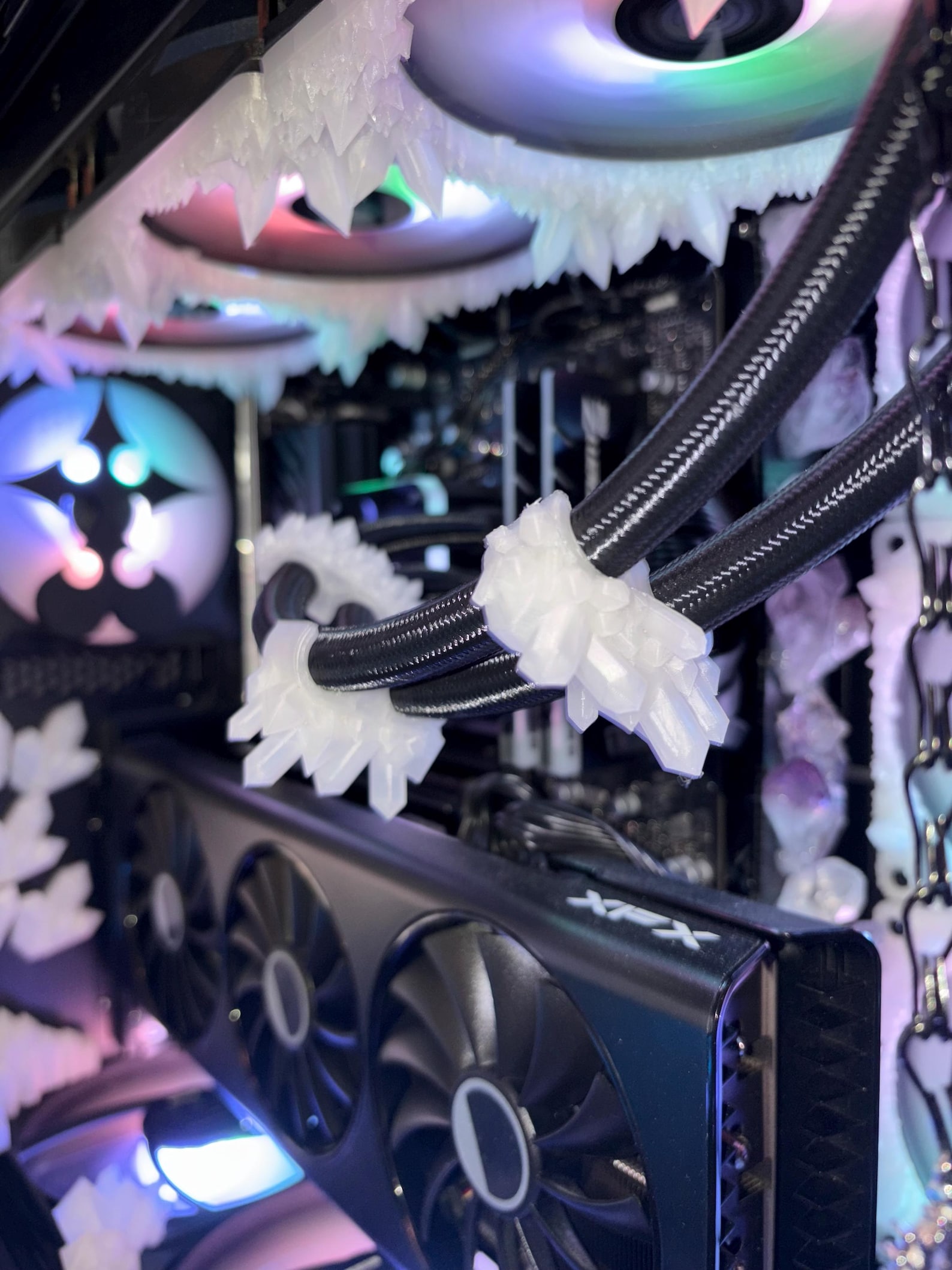 Custom Crystal AIO Combs / Cable Covers for PC Radiator Hoses - Etsy