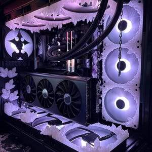 Translucent-white Crystal PC Fan Cover: 120mm Computer Grill - Etsy