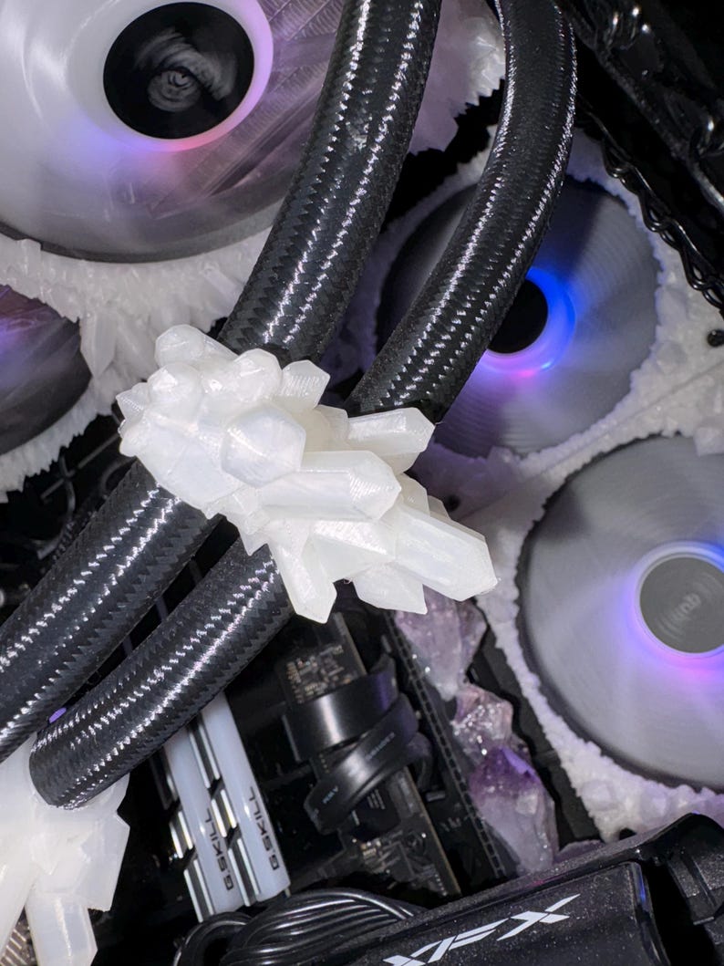 Custom Crystal AIO Combs / Cable Covers for PC Radiator Hoses - Etsy