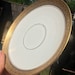 Goa France Limoges Handpainted Porcelain Gold Trim Saucers - Etsy