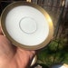 Goa France Limoges Handpainted Porcelain Gold Trim Saucers - Etsy