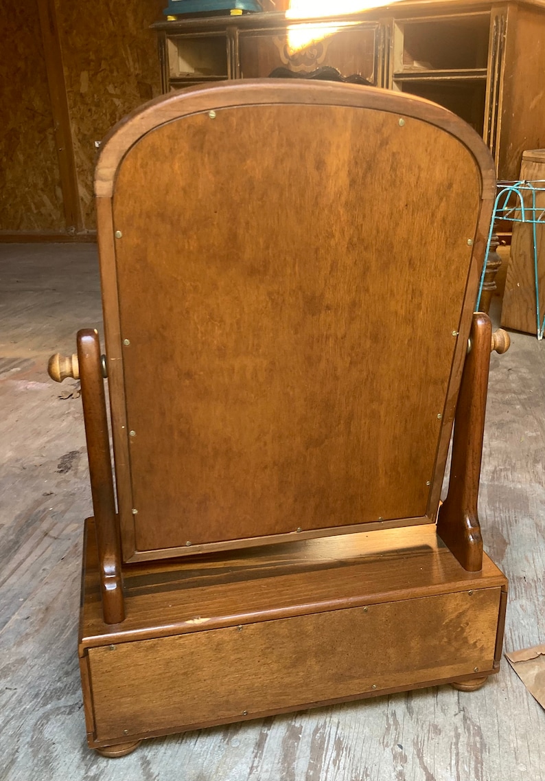 Vintage Ethan Allen Nutmeg Maple Wood Shaving Mirror - Etsy