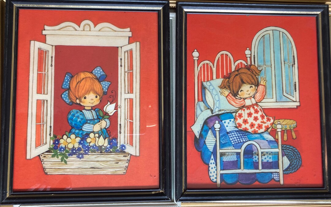Vintage Framed Hallmark Cards, Inc. “charmer” Prints - Etsy
