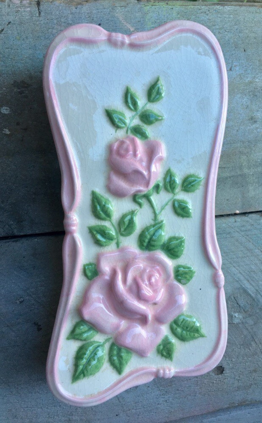 Vintage Mallory Ceramic Studio / Jamar 1958 Ceramic Rose Jewelry Box - Etsy