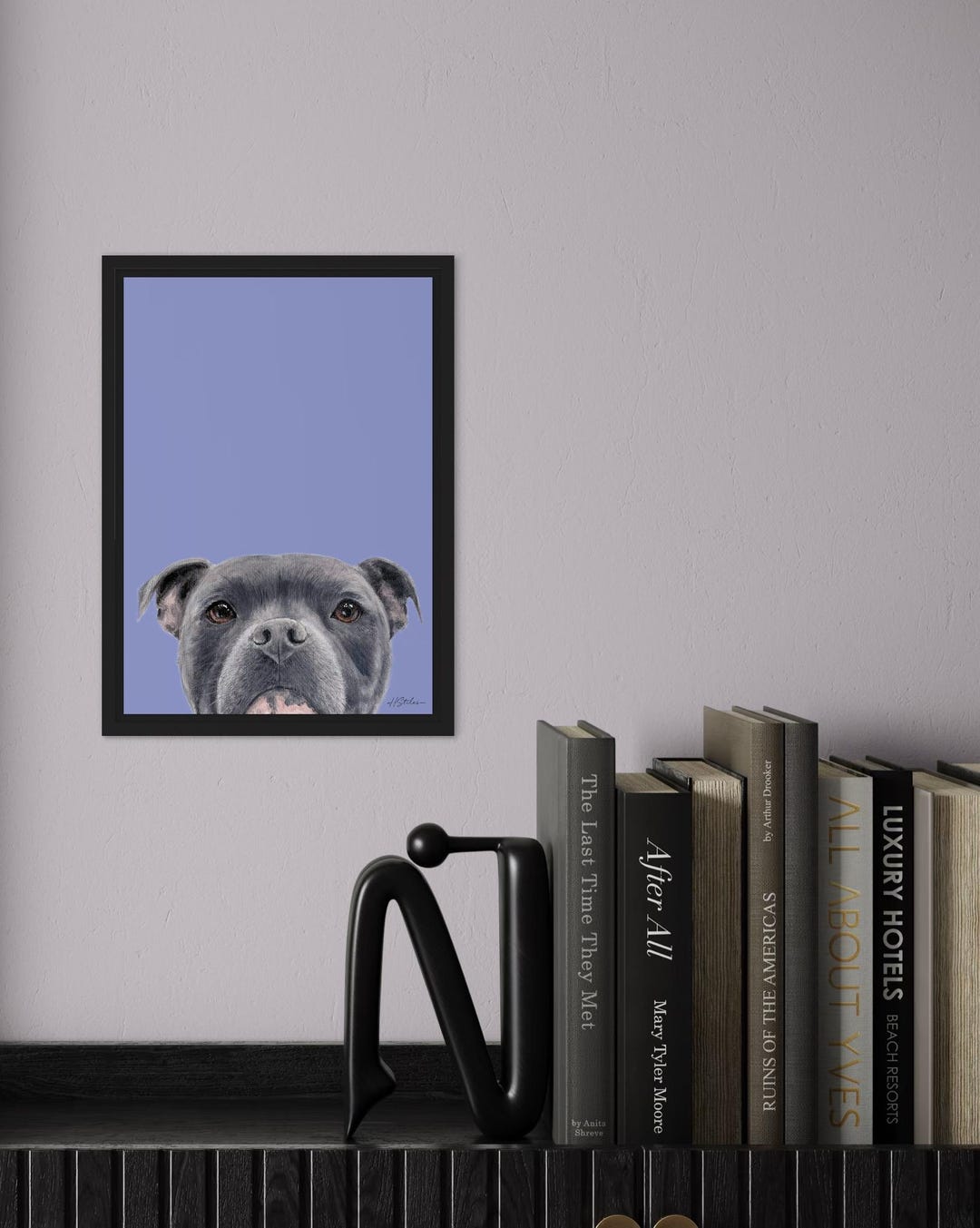 Sweet Staffy, A4 Print From Painting - Etsy