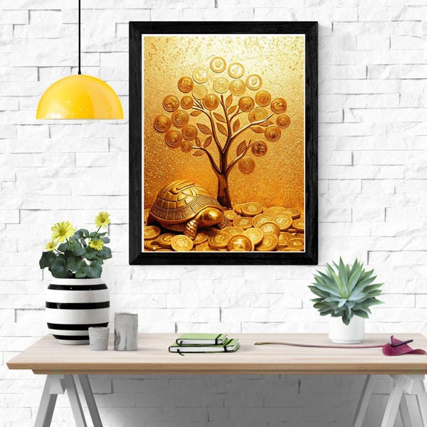 Money Tree Painting - Etsy