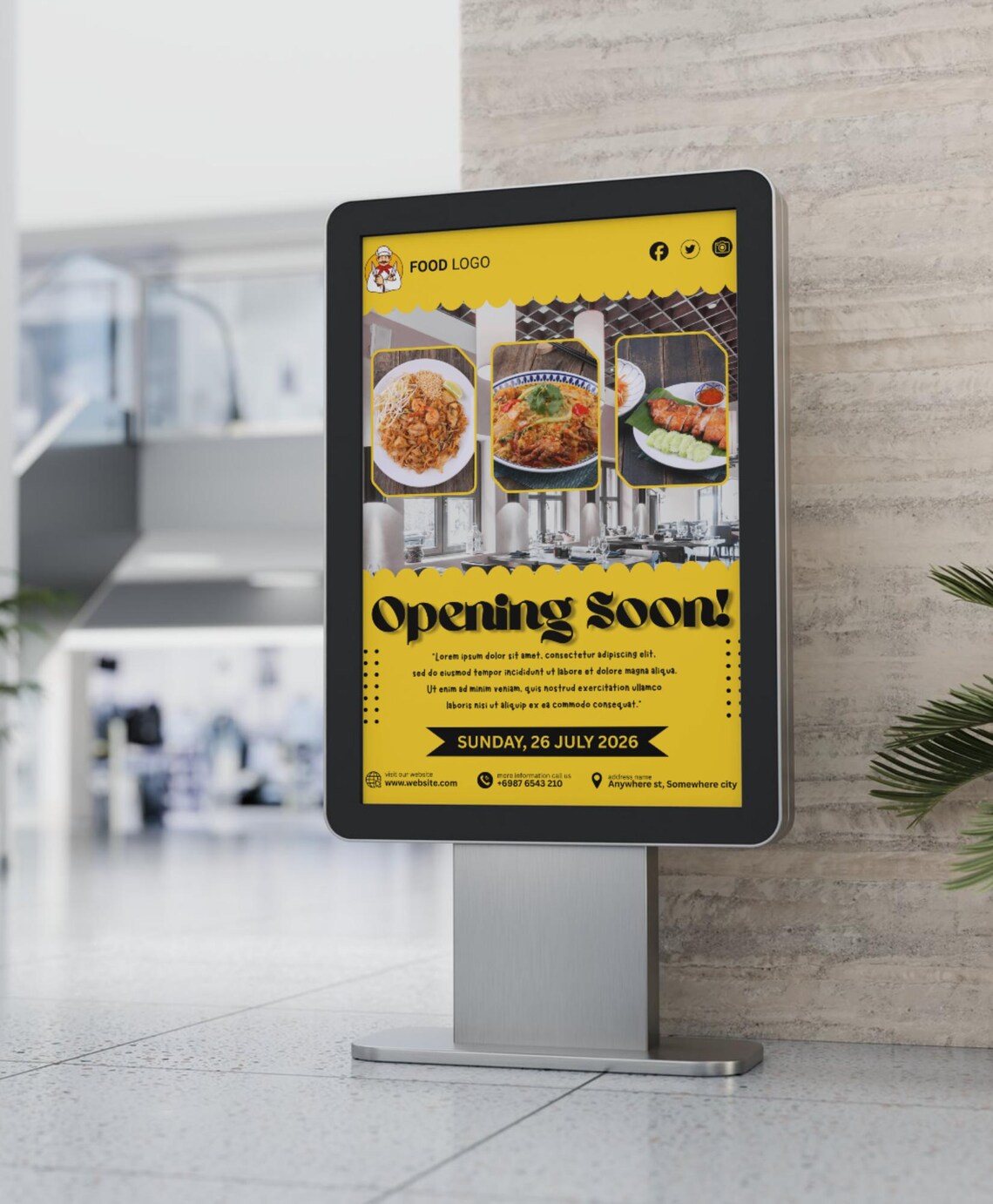 Opening Soon Invitation Template | Restaurant Grand Opening Flyer ...