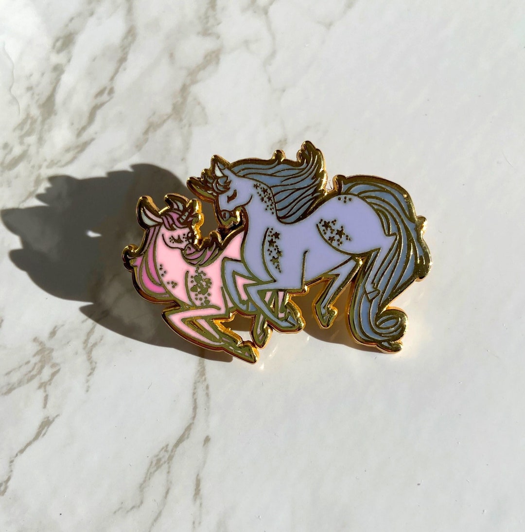 Unicorn Enamel Pin | Pink Purple Large Magical Pin - Etsy