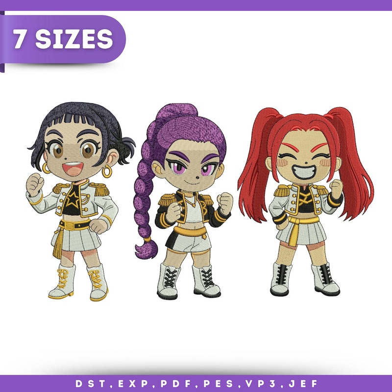 Huntrix Embroidery Designs - Etsy