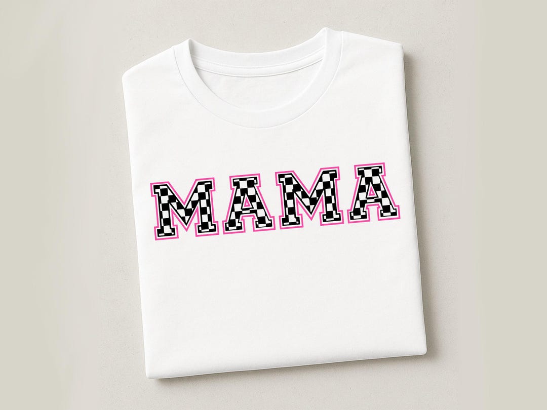 Checkerboard MAMA SVG | Cricut Cutting File | Mothers Day T-shirt ...