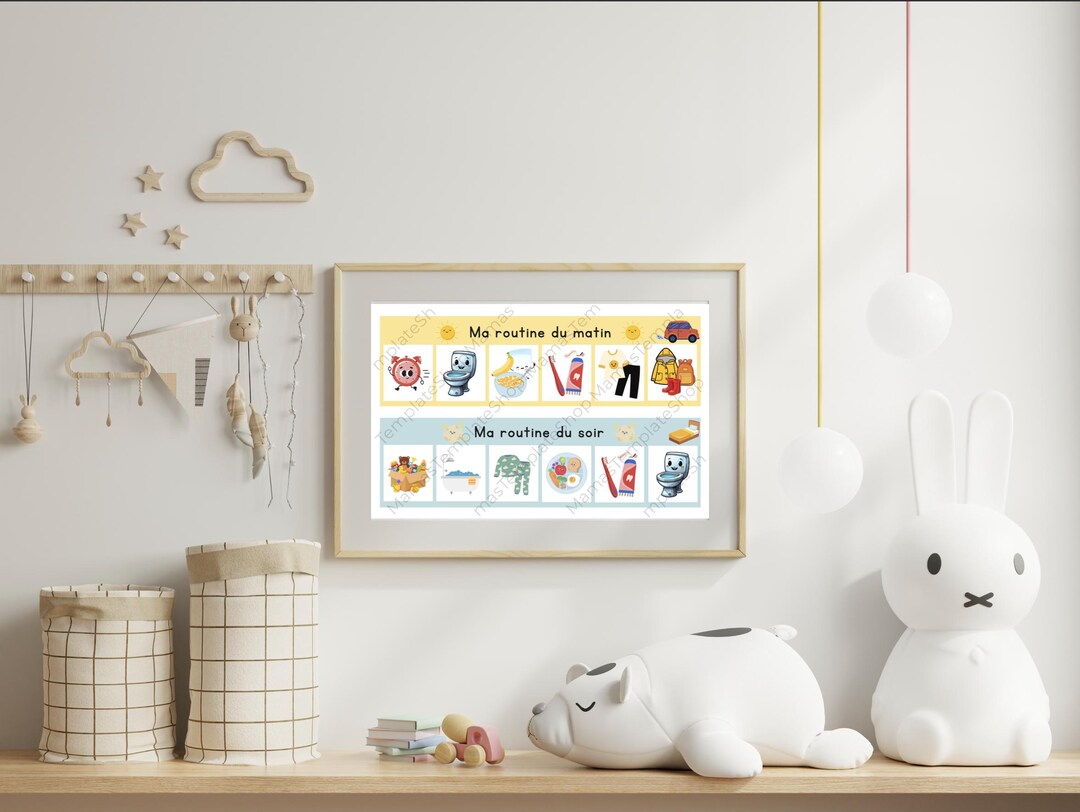 Morning and Evening Routine for Kids Illustrated Visual Planner ...