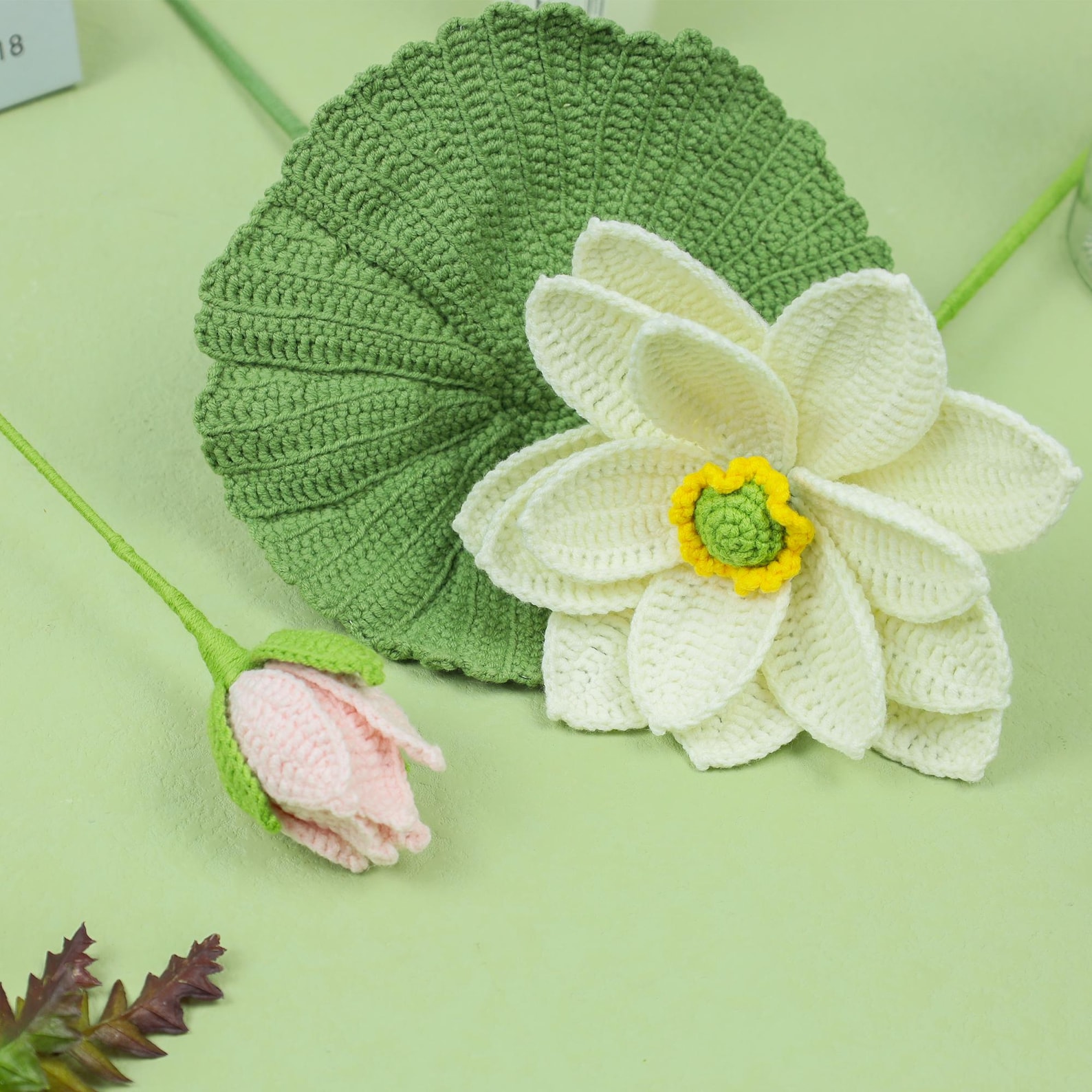 Water Lily Crochet Pattern – July Birth Flower Water Lily PDF Tutorial ...