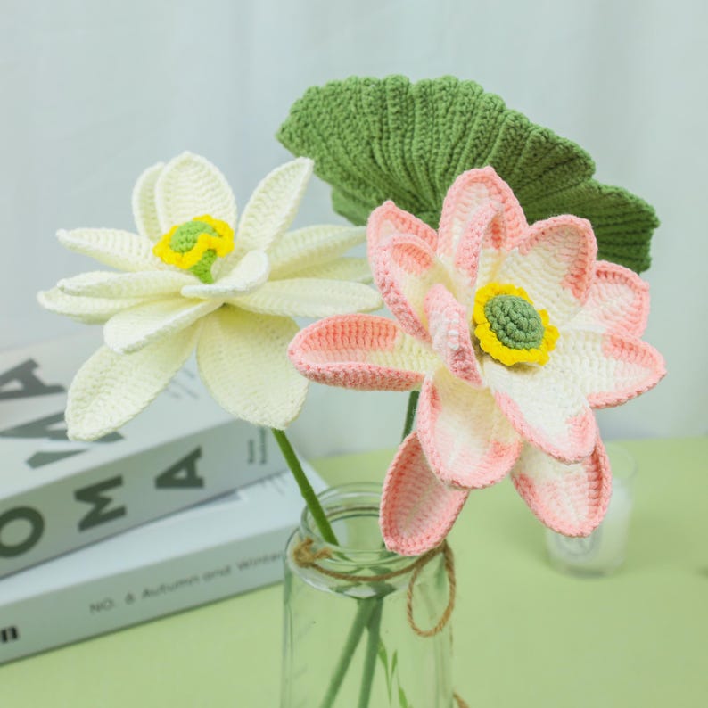 Water Lily Crochet Pattern – July Birth Flower Water Lily PDF Tutorial ...
