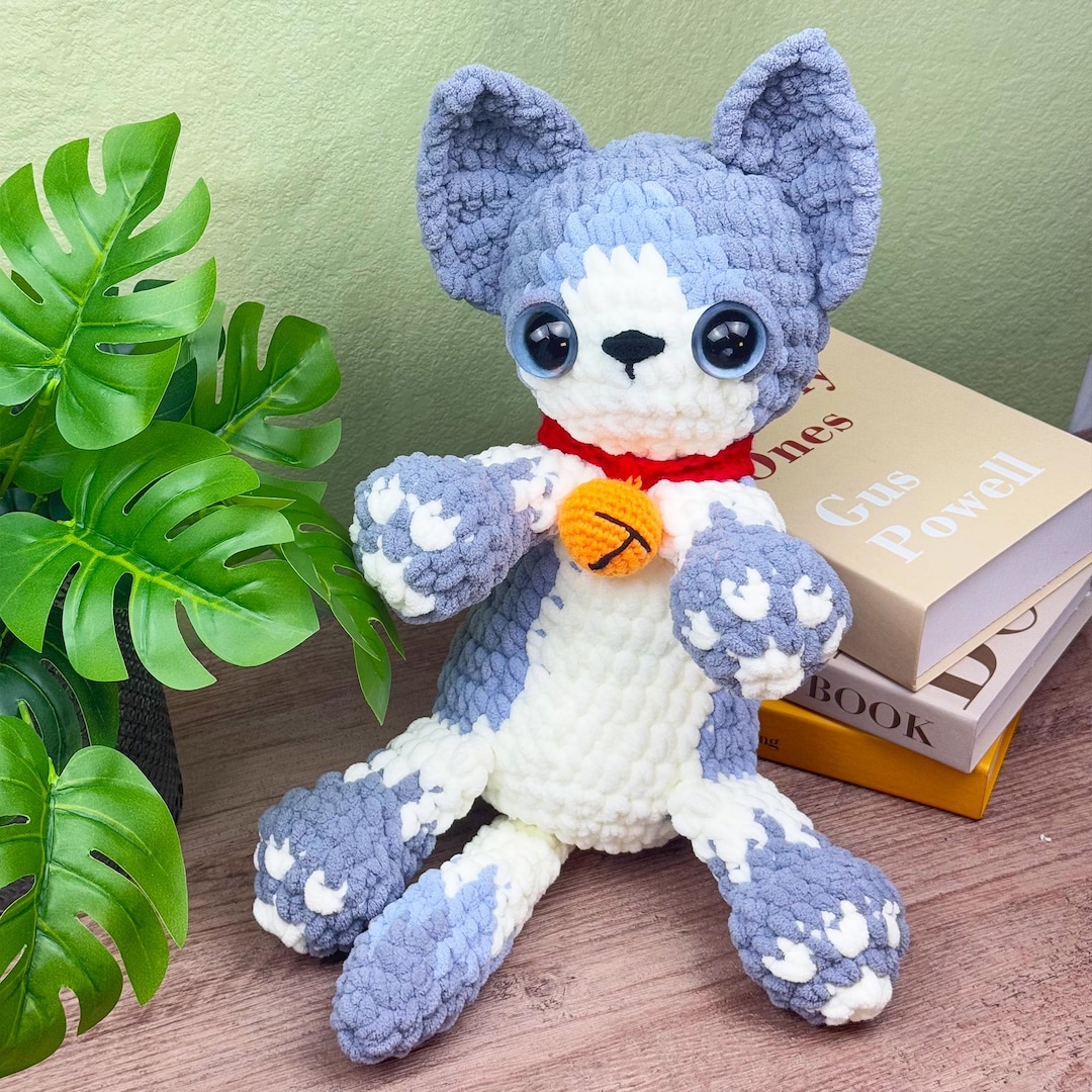 Handmade Ragdoll Cat Plush Toy | Crochet Stuffed Cat | Cute Soft ...