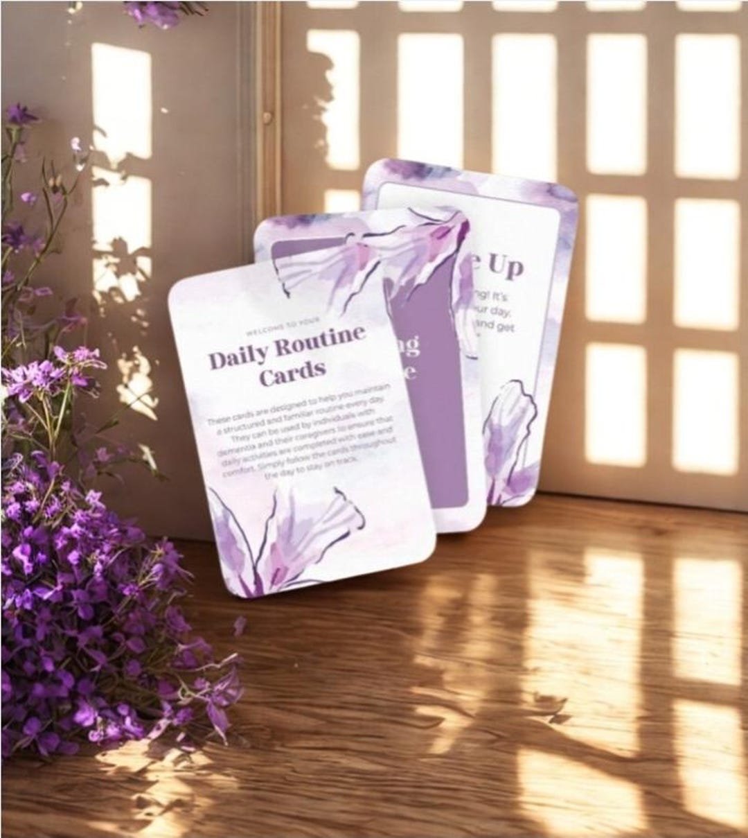 Routine Daily Cards for Dementia Diagnosed Loved Ones Family Care ...