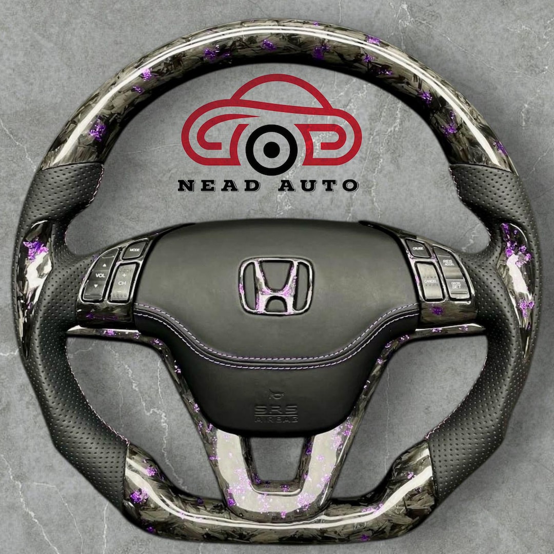 Honda CRV 2007-2011 Custom Forged Carbon Fiber and Leather Steering ...