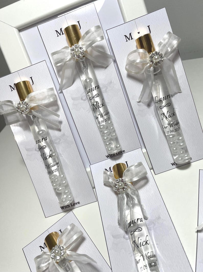 Personalized Perfume Party Favors for Wedding Keepsake & Bridal Shower ...