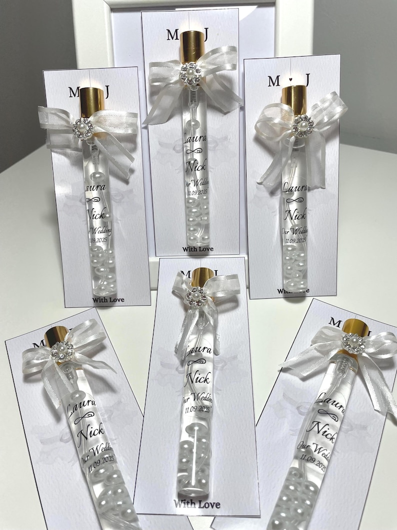 Personalized Perfume Party Favors for Wedding Keepsake & Bridal Shower ...