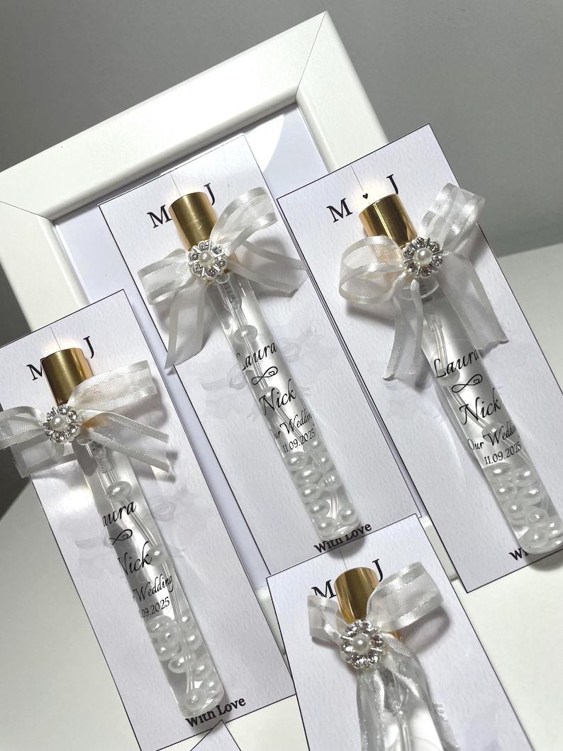 Personalized Perfume Party Favors for Wedding Keepsake & Bridal Shower ...
