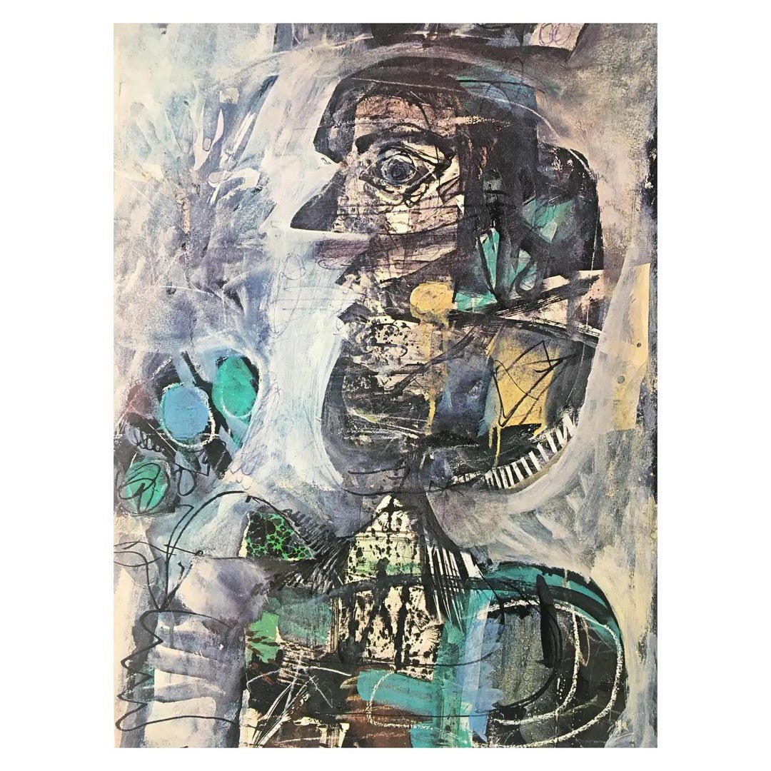 Picasso Inspired Original Surrealist Art Exhibition Poster by Antoni ...