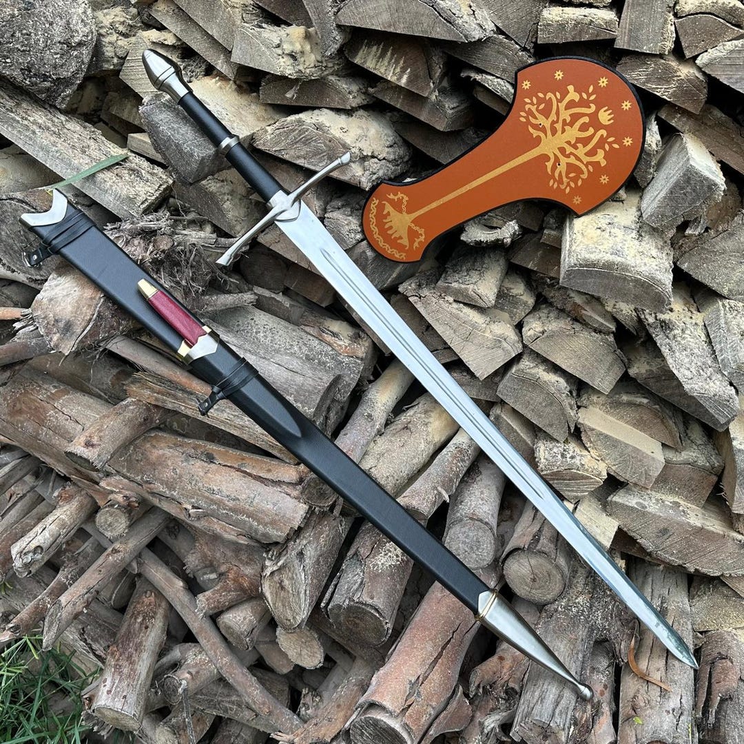 Hand Forged Fantasy Ranger Sword: Stainless Steel Cosplay Prop With ...
