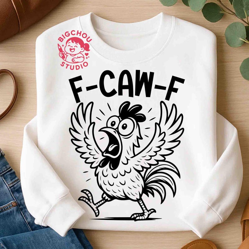 Funny Chicken Decal Png - Etsy